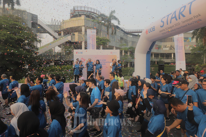 Kemeriahan UOB Heartbeat Run/Walk 2023, Foto 3 #1974308 - TribunNews.com