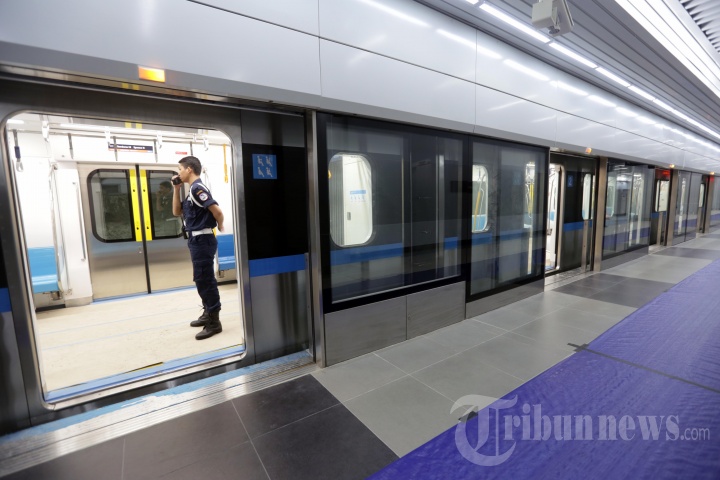 Kesiapan Stasiun MRT Bundaran HI, Foto 6 #1789613 - TribunNews.com