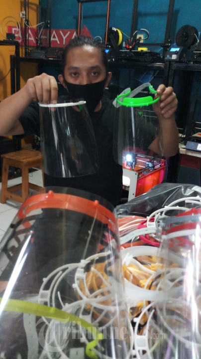 Komunitas Print Tridi Perajin Alat Plindung Diri Face Shield, Foto 4 ...
