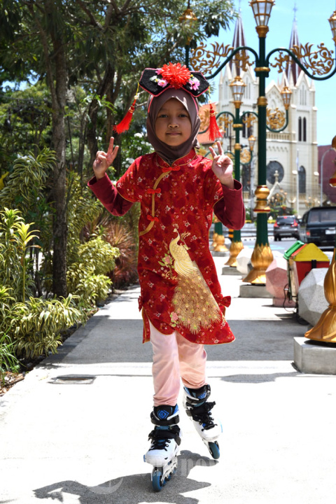 Komunitas Sepatu Roda Mafest Freestyle Sambut Imlek 2023, Foto 3 ...