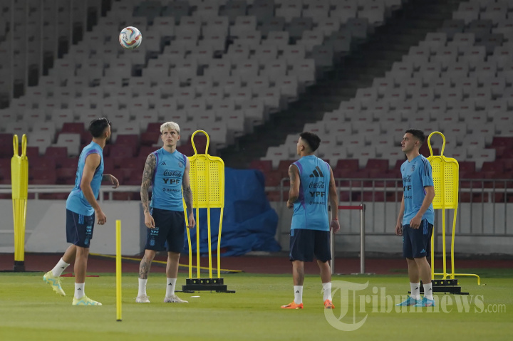 Latihan Timnas Argentina di SUGBK, Foto 6 #1969133 - TribunNews.com