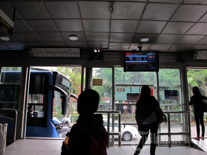 Layar Informasi Busway, Foto 3 #1640383 - TribunNews.com