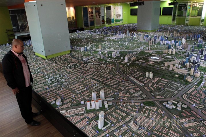 Maket City Plan Jakarta 2030, Foto 1 #1612299 - TribunNews.com