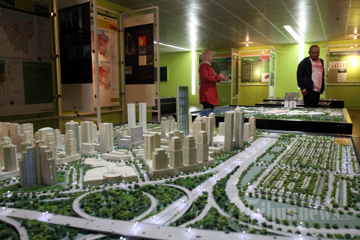 Maket City Plan Jakarta 2030, Foto 4 #1612302 - TribunNews.com