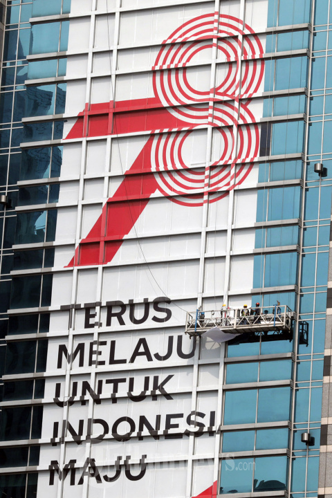 Nuansa Sambut HUT Kemerdekaan RI ke-78 di Gedung Bertingkat, Foto 4 #1973337 - TribunNews.com