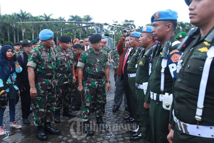 Panglima TNI Pimpin Apel Gelar Pasukan Pengamanan KTT OKI, Foto 12 #1640531 - TribunNews.com
