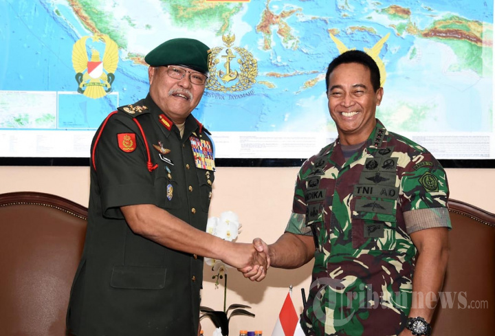 Panglima TNI Terima Kunjungan Kehormatan KASAD Malaysia, Foto 1 #1904673 - TribunNews.com
