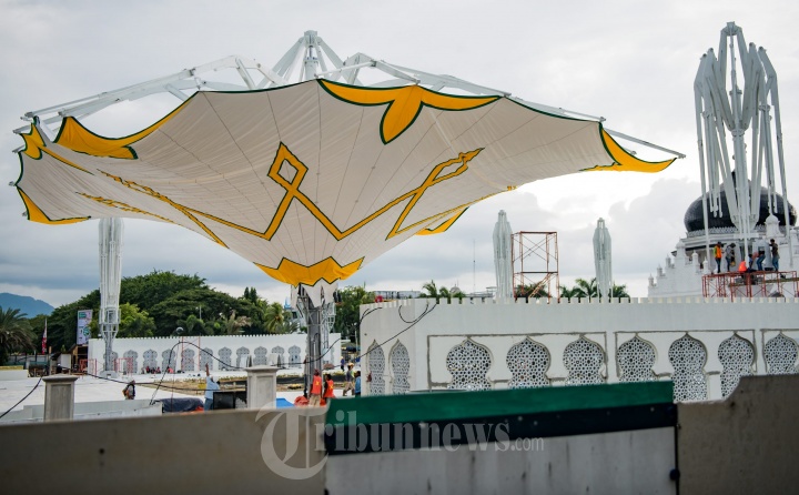 Payung Elektrik Masjid Raya Baiturrahman Per Untinya Rp 10 Milli, Foto 2 #1685028 - TribunNews.com