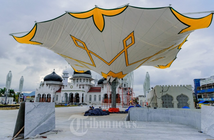 Payung Elektrik Masjid Raya Baiturrahman Per Untinya Rp 10 Milli, Foto 11 #1685037 - TribunNews.com
