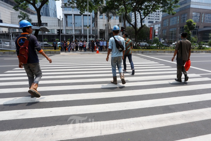 Pelican Crossing Jalan Jenderal Sudirman, Foto 1 #1778716 - TribunNews.com