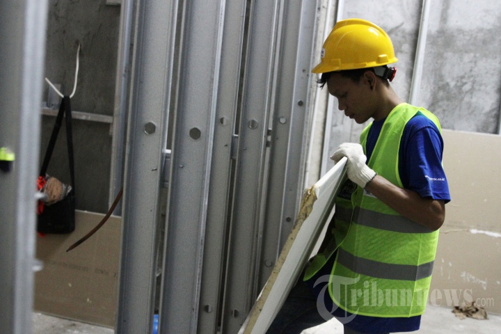 Pemasangan Gypsum XRoc Untuk Ruang X-Ray, Foto 1 #1716140 - TribunNews.com