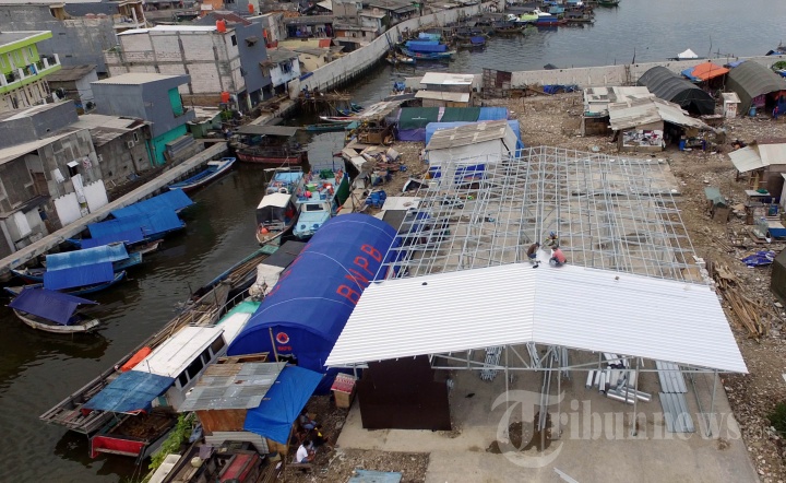 Pembangunan Shelter di Kampung Aquarium, Foto 1 #1736261 - TribunNews.com