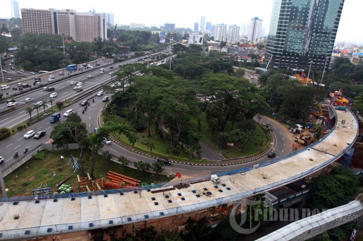 Pembangunan Simpang Susun Semanggi, Foto 8 #1685399 - TribunNews.com