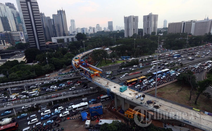 Pembangunan Simpang Susun Semanggi, Foto 4 #1692138 - TribunNews.com