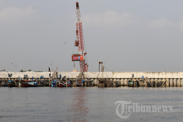 Pembangunan Tanggul Laut Pantai Dadap, Foto 4 #1996208 - TribunNews.com