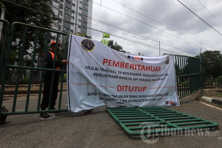 Penutupan Perlintasan Sebidang Stasiun Palmerah, Foto 10 #1866732 - TribunNews.com
