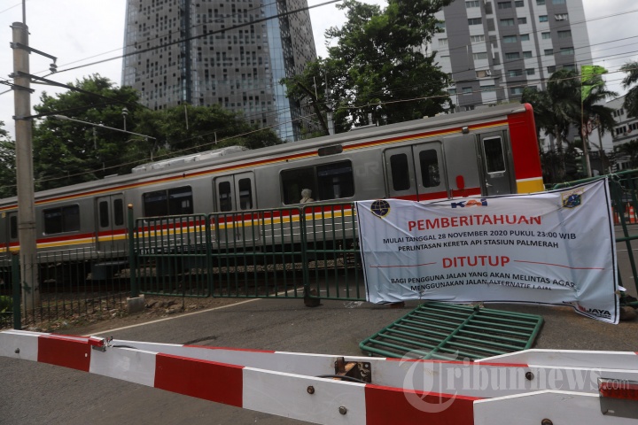 Penutupan Perlintasan Sebidang Stasiun Palmerah, Foto 12 #1866734 - TribunNews.com