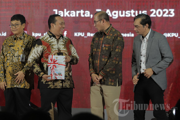 Penyerahan Laporan BPK Atas Laporan Keuangan KPU Tahun 2022, Foto 6 #1973386 - TribunNews.com