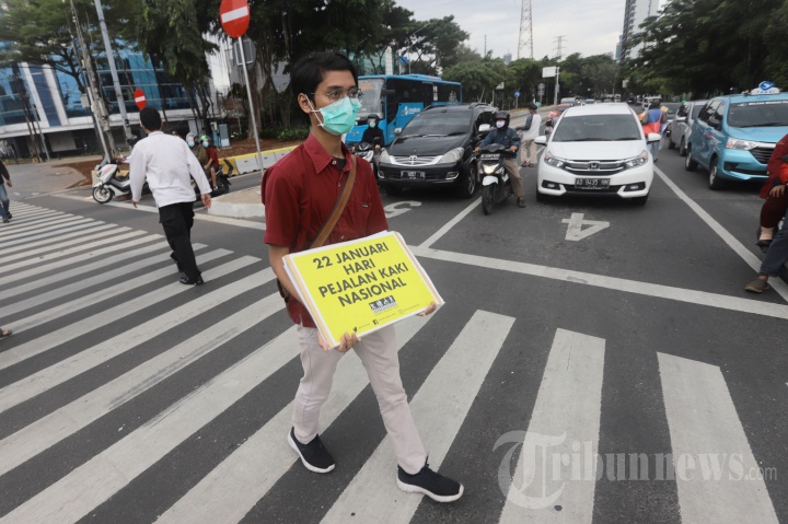 Peringatan Hari Pejalan Kaki Nasional, Foto 12 #1872165 - TribunNews.com
