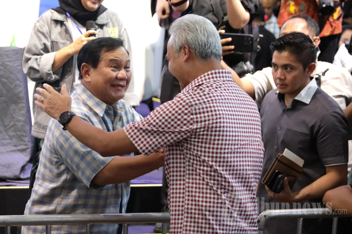 Prabowo dan Ganjar Hadiri Puncak BelajaRaya 2023, Foto 1 #1972887 - TribunNews.com