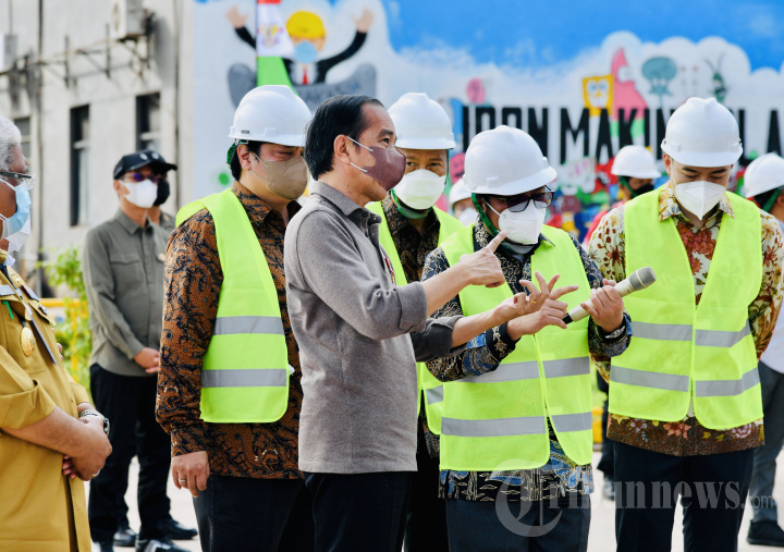 Presiden Jokowi Resmikan Smelter Nikel di Konawe, Foto 2 #1907492 - TribunNews.com