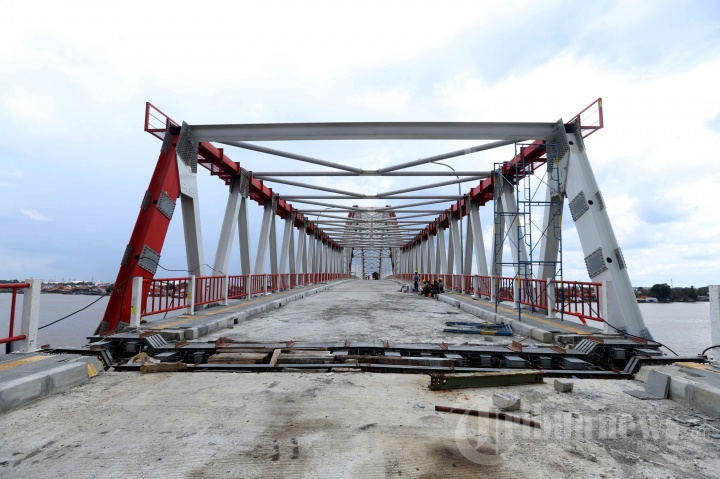 Progres Pembangunan Jembatan Musi VI Palembang, Foto 5 #1865214 - TribunNews.com