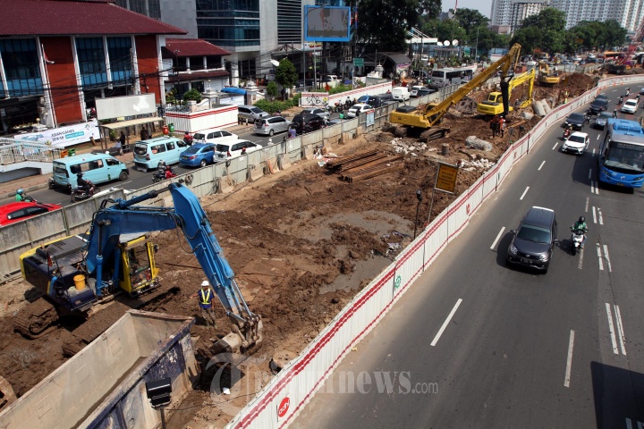 Progres Proyek LRT Cawang Jakarta, Foto 2 #1710370 - TribunNews.com