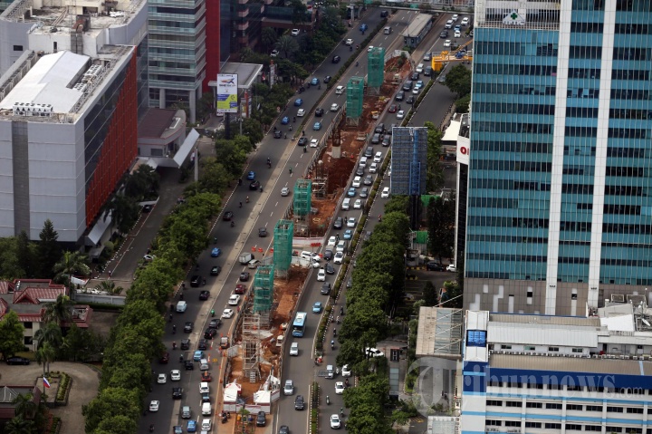Proyek Jalur LRT di Kuningan, Foto 1 #1728327 - TribunNews.com