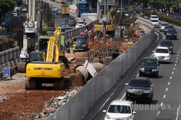 Proyek Pembangunan LRT di Kuningan, Foto 6 #1711720 - TribunNews.com
