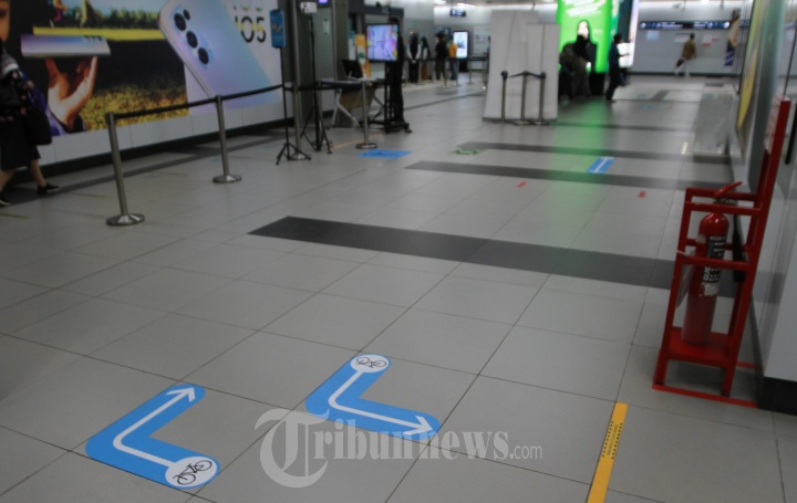 Rambu Jalur Sepeda MRT, Foto 3 #1878450 - TribunNews.com