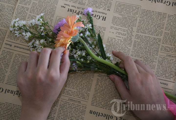 Rangkai Bunga Valentine Korean Style, Foto 1 #1990467 - TribunNews.com