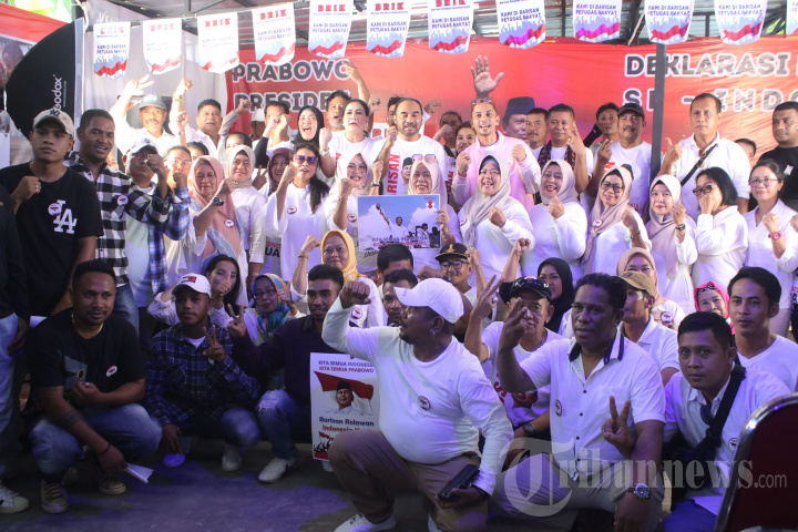 Relawan BRIK 08 Deklarasi Dukung Prabowo Presiden 2024, Foto 3 #1972101 - TribunNews.com