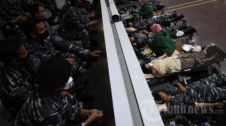 Sambut HUT Ke-76 TNI AL, Koarmada II Gelar Donor Darah, Foto 6 #1893240 - TribunNews.com