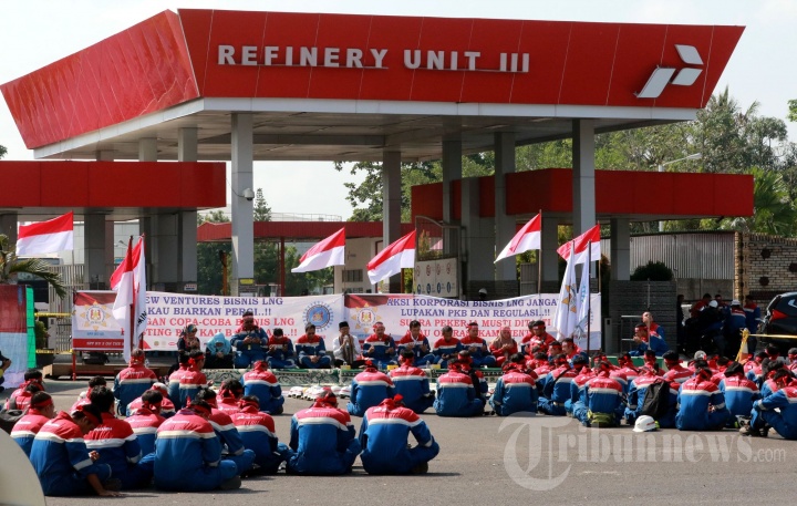 Serikat Pekerja Pertamina RU III Tolak Pengkerdilan Bisnis LNG, Foto 8 ...