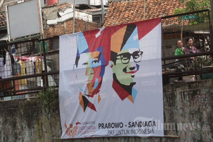 Spanduk Dukungan Capres Mulai Terpasang , Foto 1 #1770665 - TribunNews.com