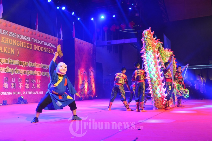 Tarian Liong Ramaian Perayaan Tahun Baru Imlek 2569 Kongzili, Foto 2 ...