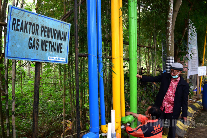 Warga Kabupaten Malang Manfaatkan Gas Metana (CH4) dari TPA Tala, Foto ...
