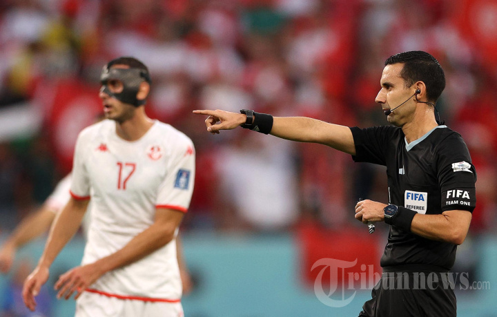 Wasit Cesar Ramos Dipertandangan Tunisia Vs Denmark, Foto 26 #1945903 ...