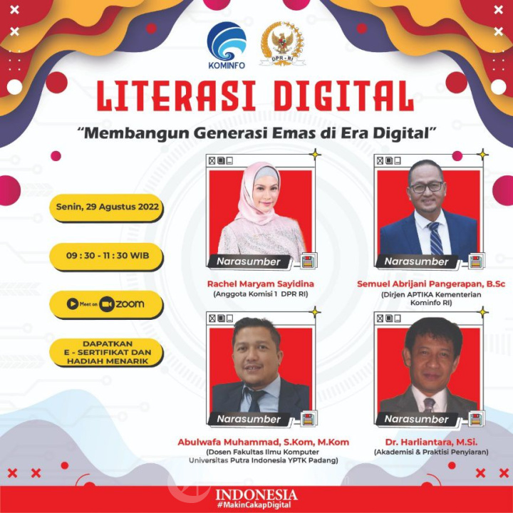 Webinar tema, Membangun Generasi Emas di Era Digital, Foto 1 #1936310 - TribunNews.com