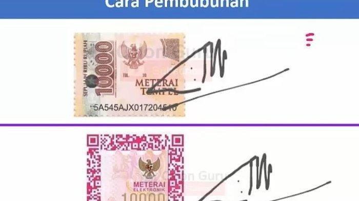 Cara Tanda Tangan di Atas Meterai Tempel saat Daftar CPNS 2024 - TribunnewsWiki.com