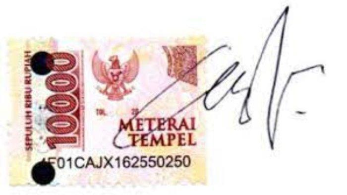 Ciri-ciri Meterai Tempel 10000 yang Dilarang BKN untuk Daftar CPNS 2024 ...