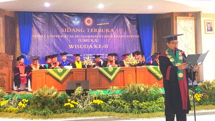 Universitas Muhammadiyah Karanganyar Luluskan 81 Mahasiswa di Wisuda ke-2, Dua Mahasiswa ...