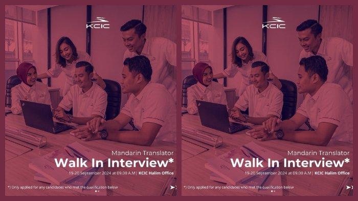 KCIC Buka Lowongan Kerja untuk Lulusan S1, Berikut Syarat dan Cara ...