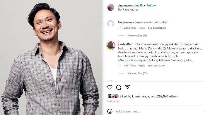 Medsos Vincent Rompies Jadi Bulan-bulanan Netizen usai Putranya Diduga Terlibat Perundungan di ...
