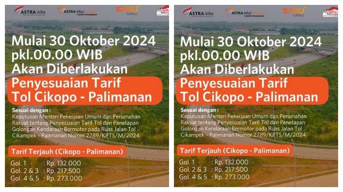 Alami Kenaikan, Berikut Rincian Terbaru Tarif Tol Cipali yang Berlaku ...