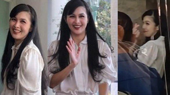 Pose Saranghae, Sandra Dewi Senyum-senyum Saat Diperiksa Kasus Harvey Moeis di Kejagung: Doain ...