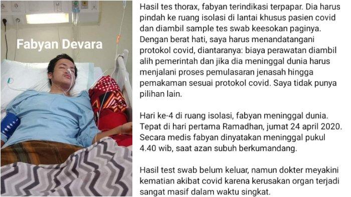 Kisah Pilu Fabyan Devara, Remaja yang Diduga Meninggal Akibat Covid-19 ...