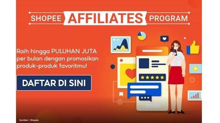 Cara Mendaftar Akun Shopee Affiliate Untuk Hasilkan Uang Lewat Shopee - TribunnewsWiki.com