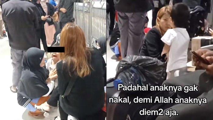 Viral Video Ibu Aniaya Anak Gegara Telat Naik Kereta, Perut Dipukul ...