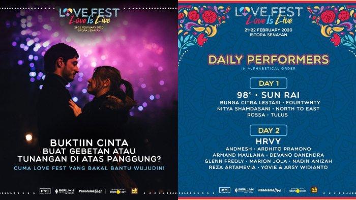 LOVE FEST 2020: Konser Tepat untuk Nyatakan Cintamu, Dihadiri Musisi ...
